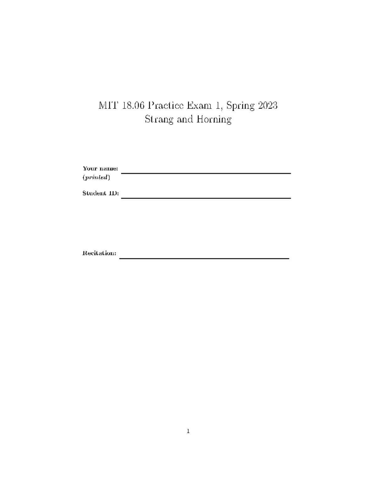 Practice exam questions provided for a better understanding of the past ...