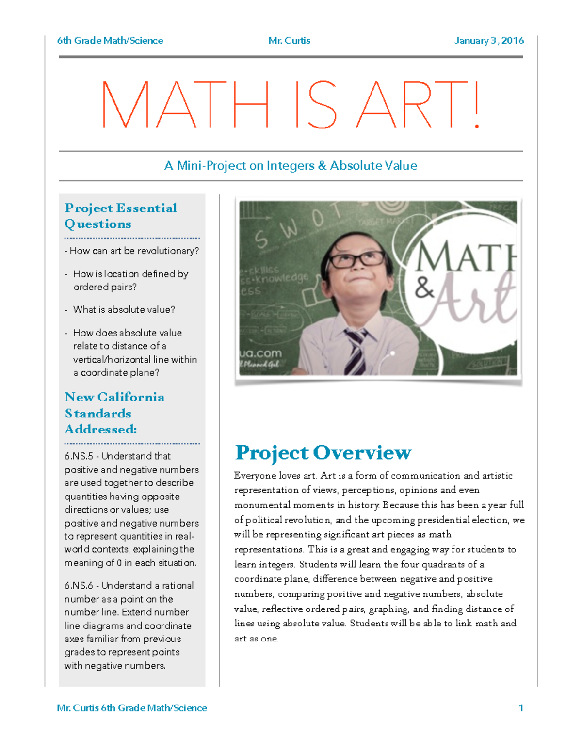 294692574 math is art - bvbjb jvjj - 6th Grade Math/Science Mr. Curtis ...