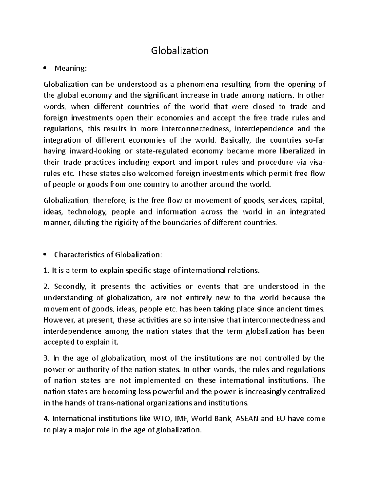 Globalization - A straightforward explanation to understand and write a ...