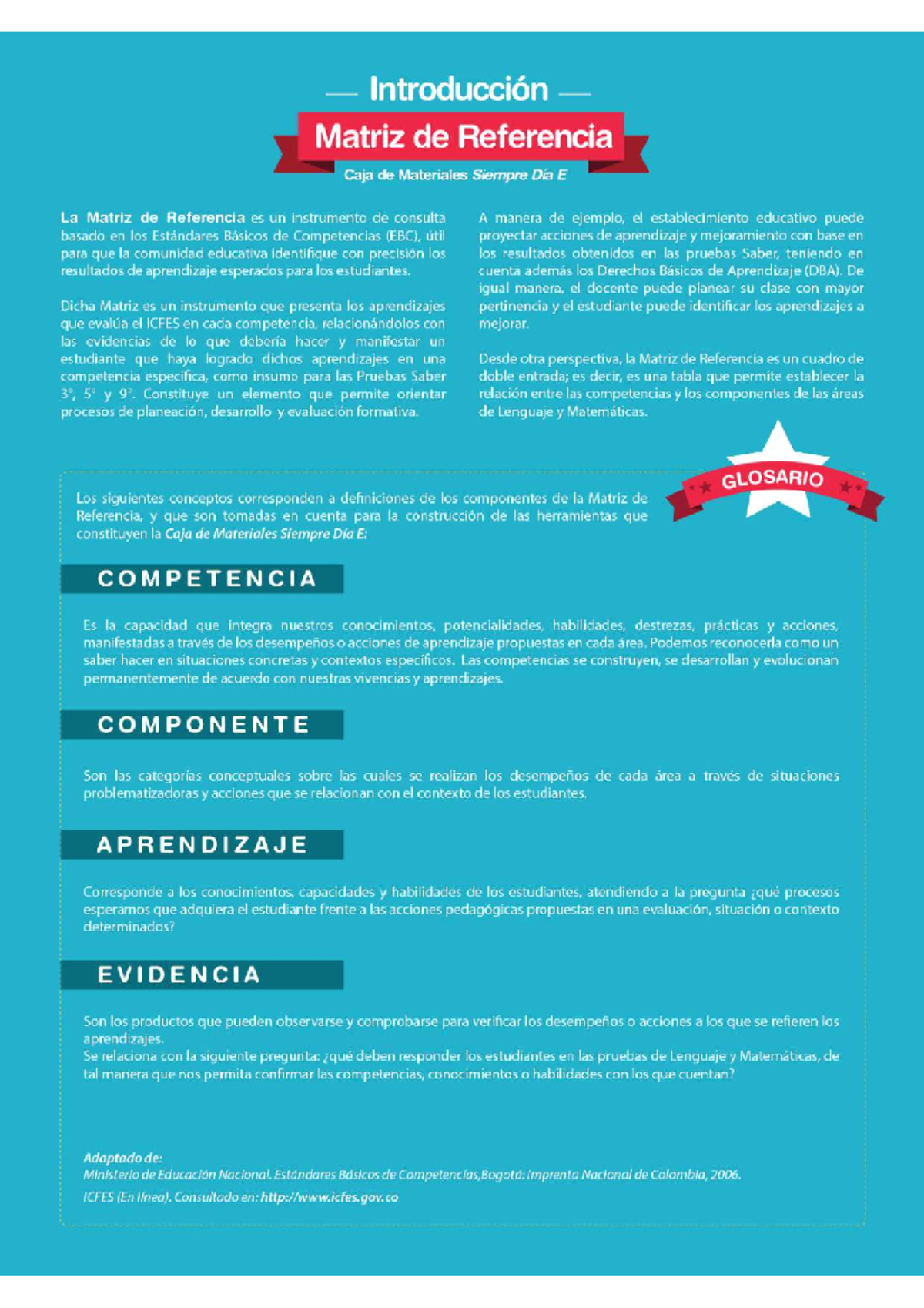 Matrices de Referencia Español 3º, 5º, 9º page-0002 - Introducción ...