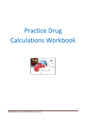 Pediatric Medication Drug Calculation Practice - The recommended daily ...