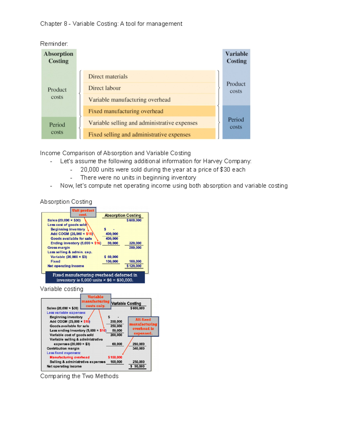 Chapter 8 - Lecture and textbook notes - Reminder: Income Comparison of ...