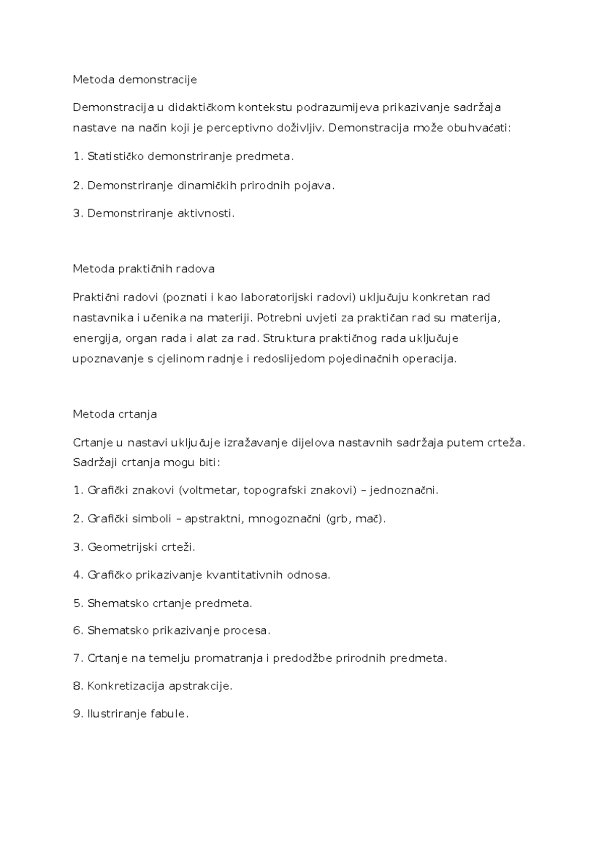 Nastavne metode - Prikaz nastavnih metoda - Metoda demonstracije ...