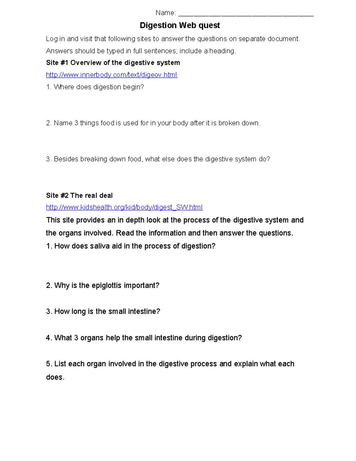 Chapter 29 Webquest - Biology - Name ...