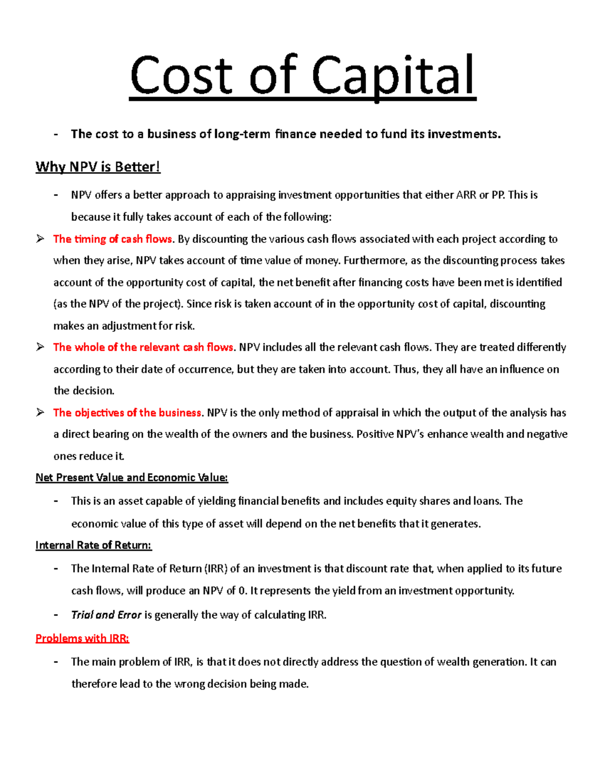 Cost Of Capital Why NPV Is Better NPV Offers A Better Approach To cost-of-capital-why-npv-is-better-npv-offers-a-better-approach-to