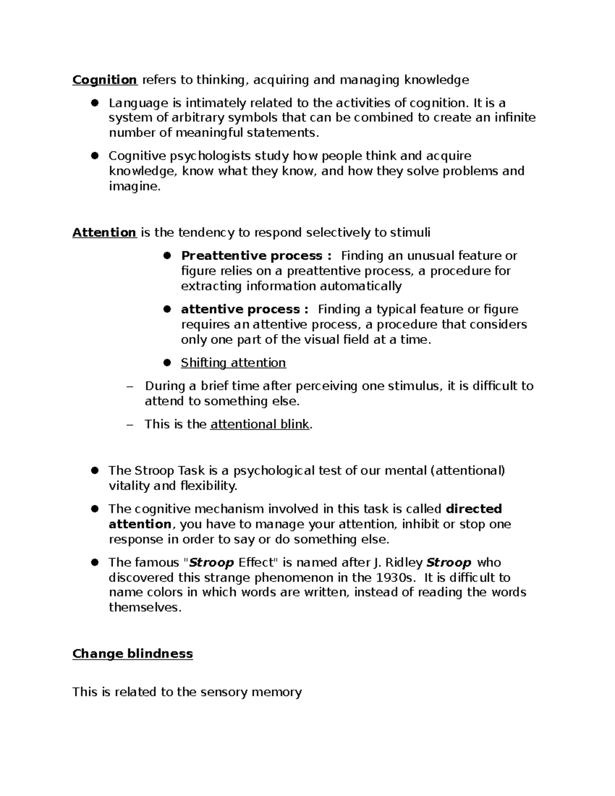 Ch 8 Cognition and Language - Cognition refers to thinking, acquiring ...