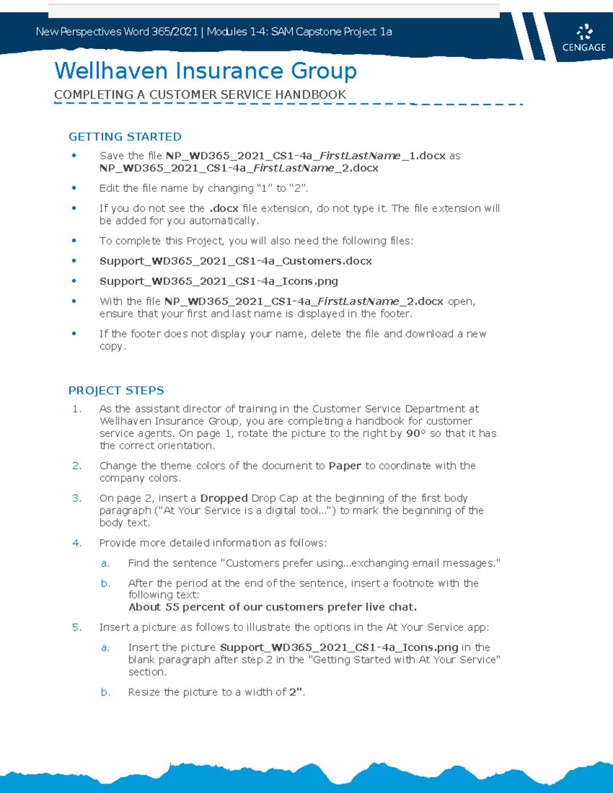 Instructions NP WD365 2021 CS1-4a - New Perspectives Word 365/2021 ...