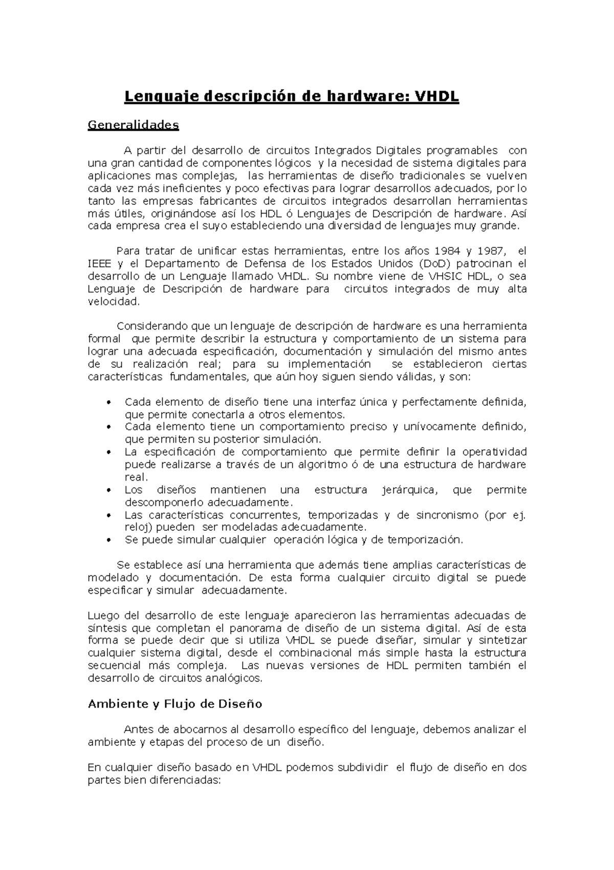 VHDL - ejemplo - - Studocu