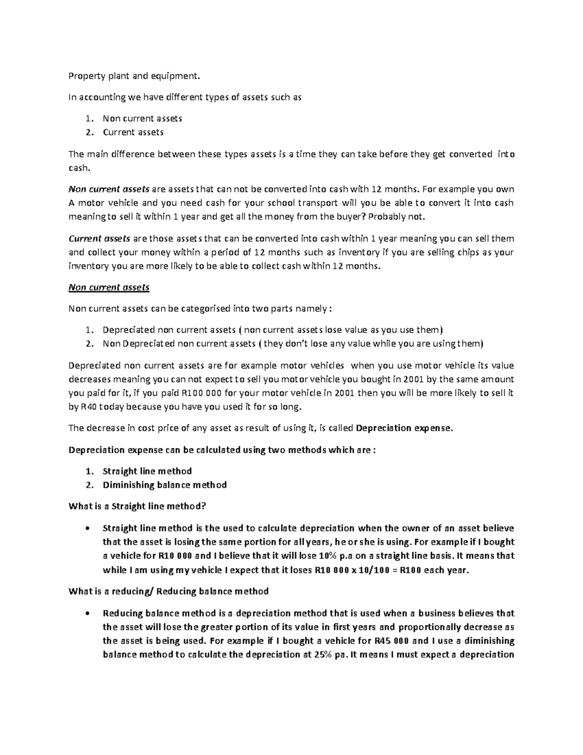 PPE basics - Property plant and equipment. In accounting we have ...