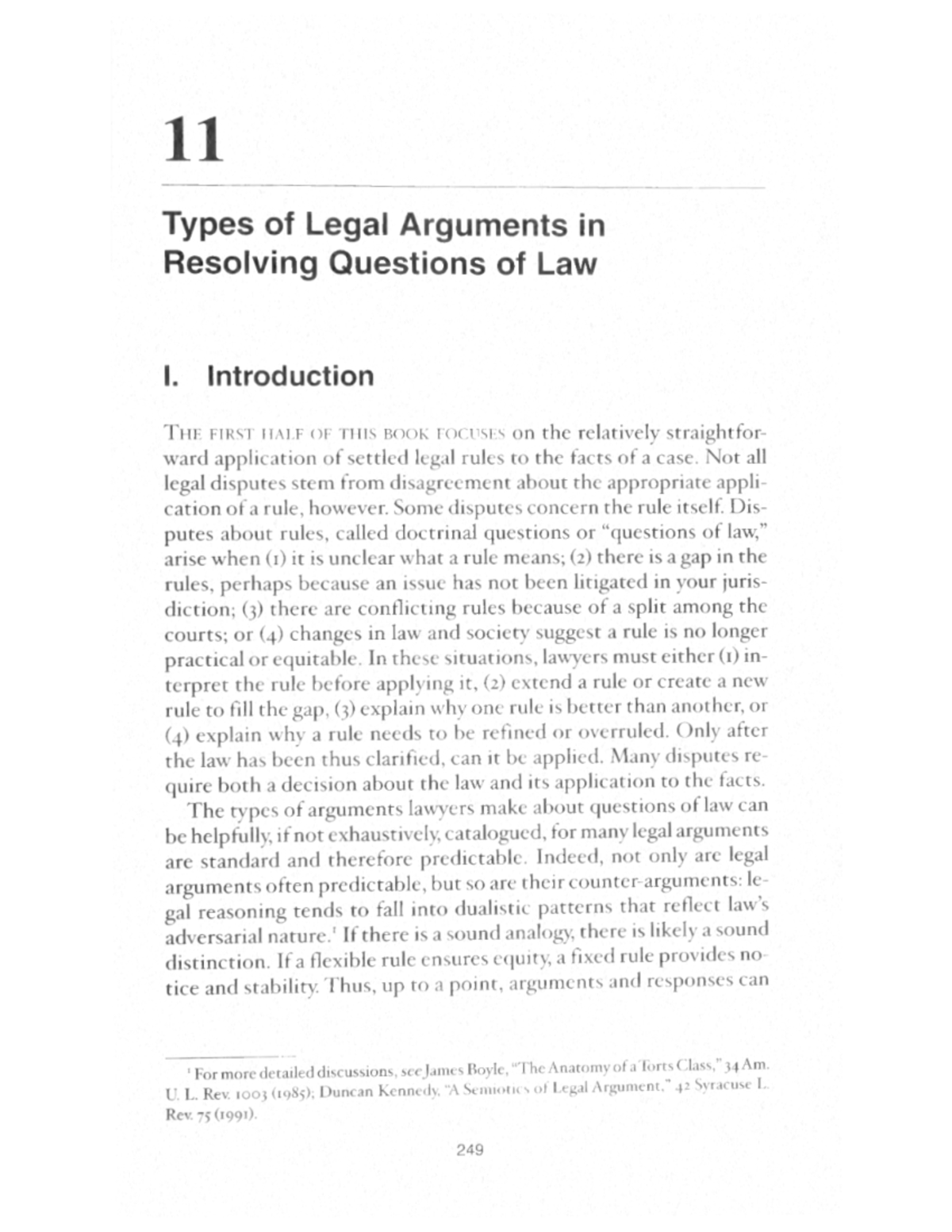 Shapo-et-al - All about writing - 11 Types of Legal Arguments in ...