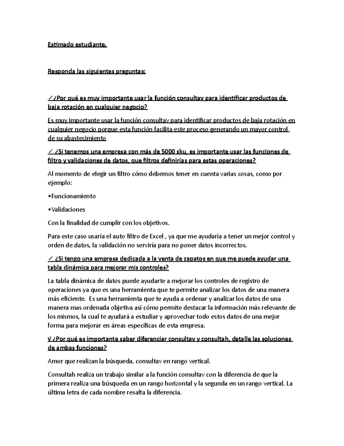 Ft informática aplicada - Estimado estudiante. Responda las siguientes ...