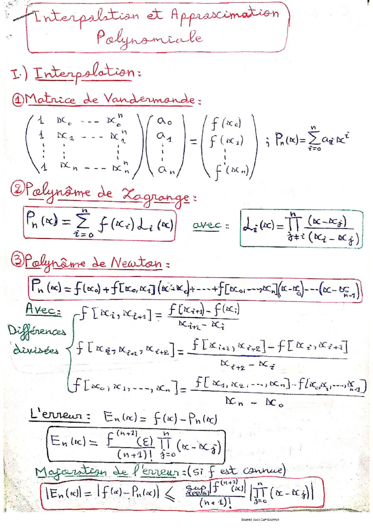 Résumé Bakour S4 - resume - Analyse Numérique - Studocu