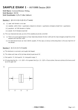 SDM Exam Sample - SAMPLE EXAM 1 – AUTUMN SESSION 2022 School of ...