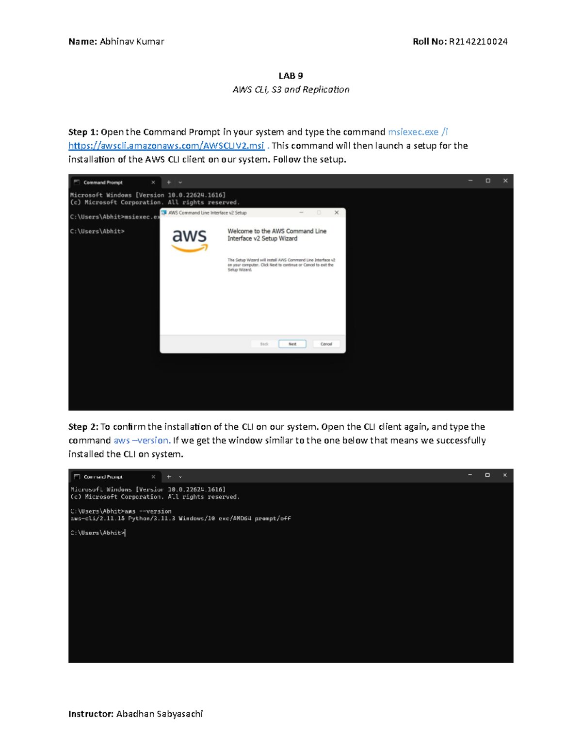 CDM Lab 9 - Yep - LAB 9 AWS CLI, S3 and Replication Step 1: Open the ...