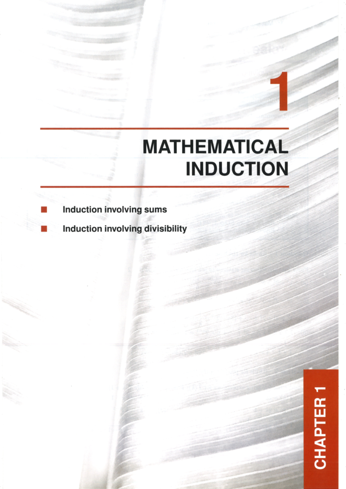 1. Induction - 1 MATHEMATICAL INDUCTION Induction involving sums ...