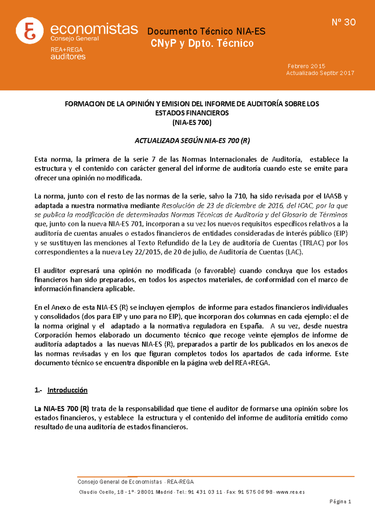 NIA-700(Resumen) 140917 - Documento TÈcnico NIA-ES CNyP y Dpto. TÈcnico ...