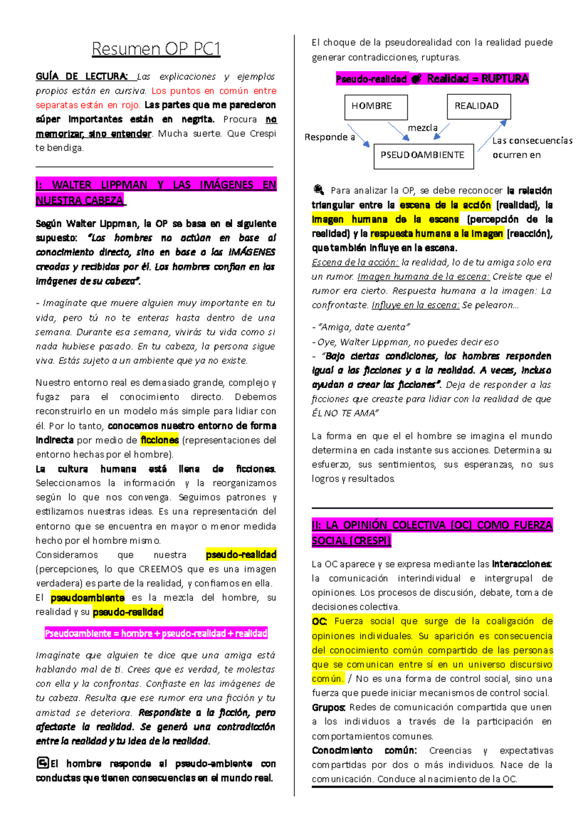 Resumen pro - apuntes - Resumen OP PC GUÍA DE LECTURA: Las ...