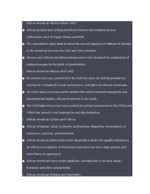 HIST134- Module #3 - History of Africa Notes - History of Africa Sept ...