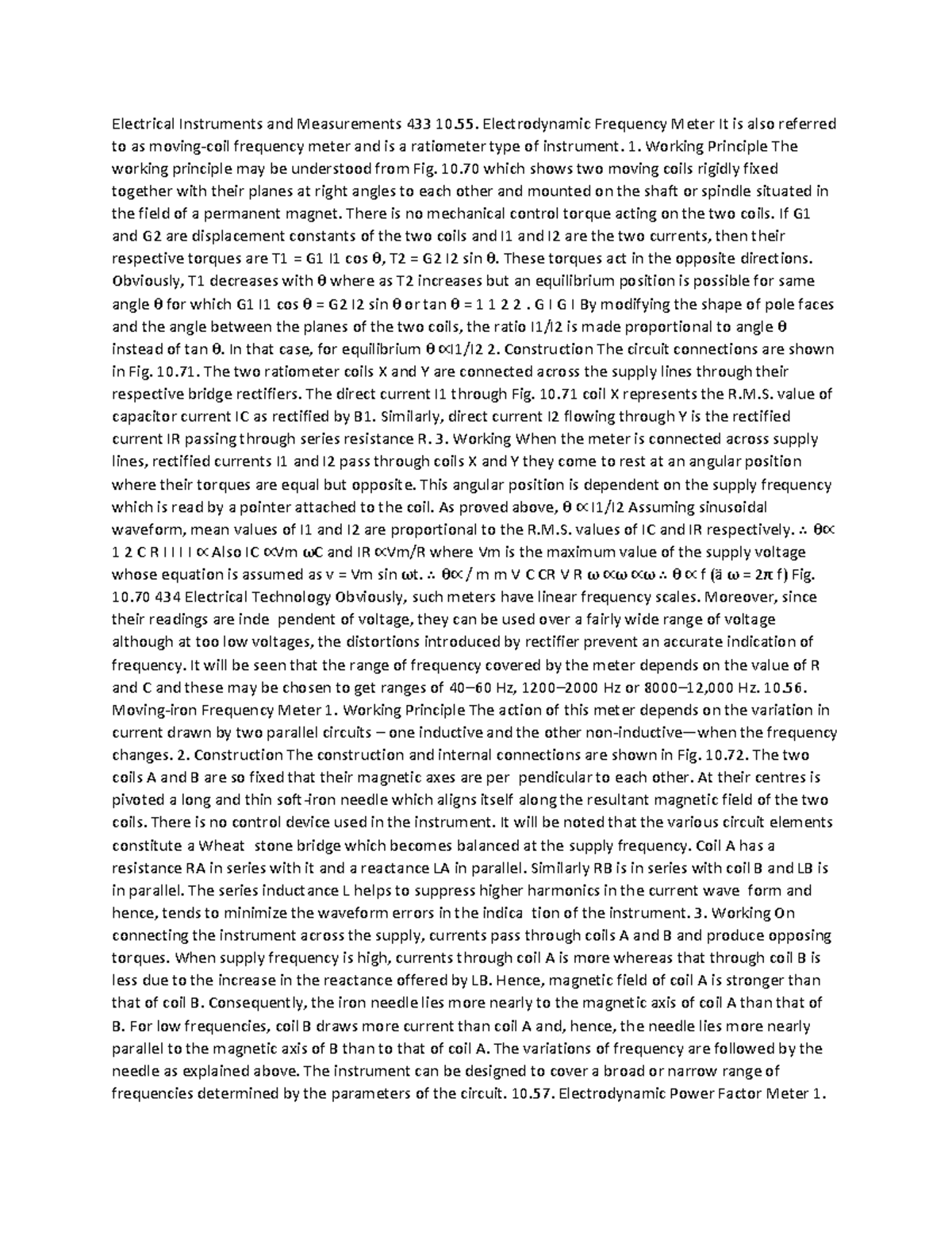 67 - ELECTRICAL - Electrical Instruments and Measurements 433 10 ...