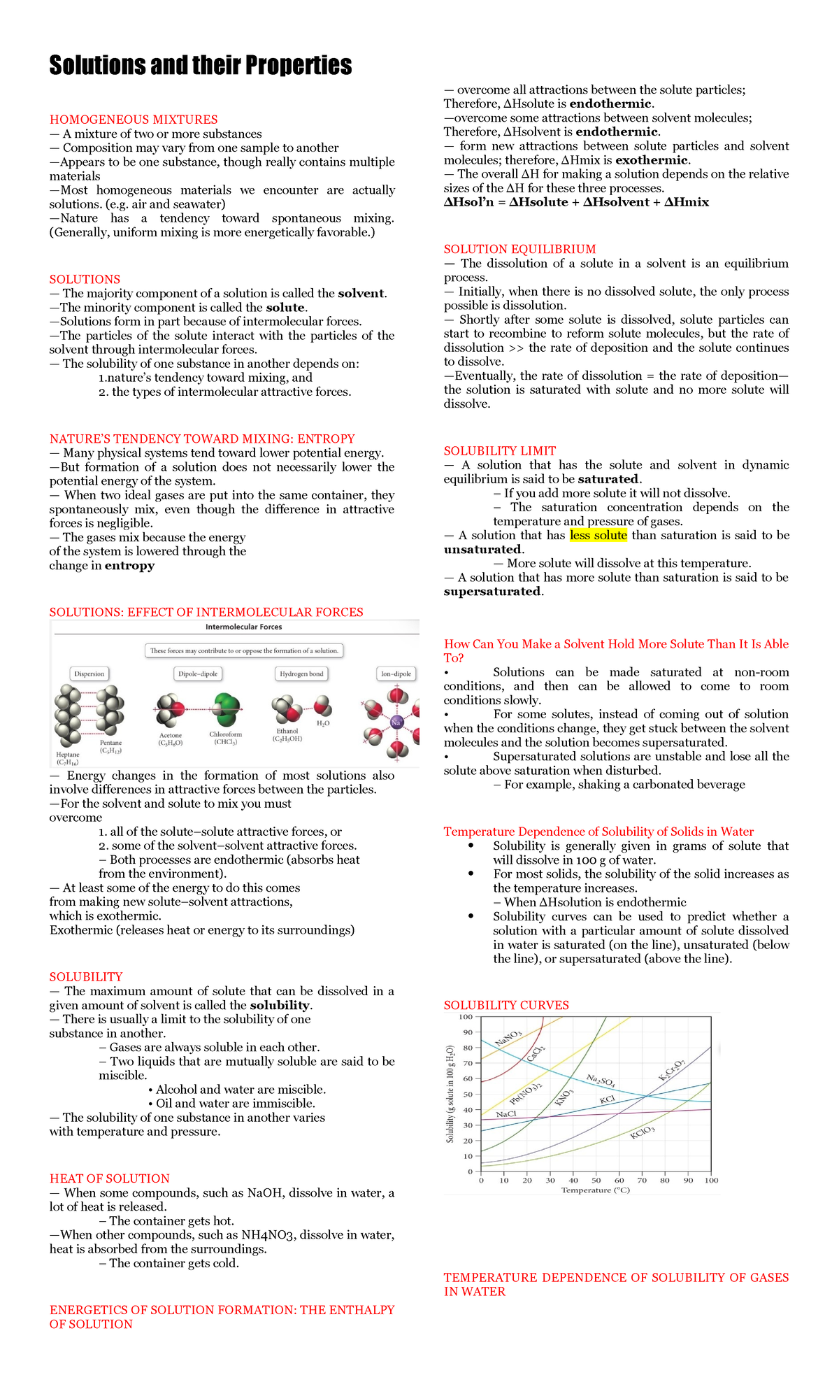 2.2 Gen Chem Lessons - gen chem notes - Solutions and their Properties ...