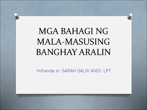 Filipino subject 110-CW4 - Panglan: Lumantas, Jean Carmelle L. Petsa ...