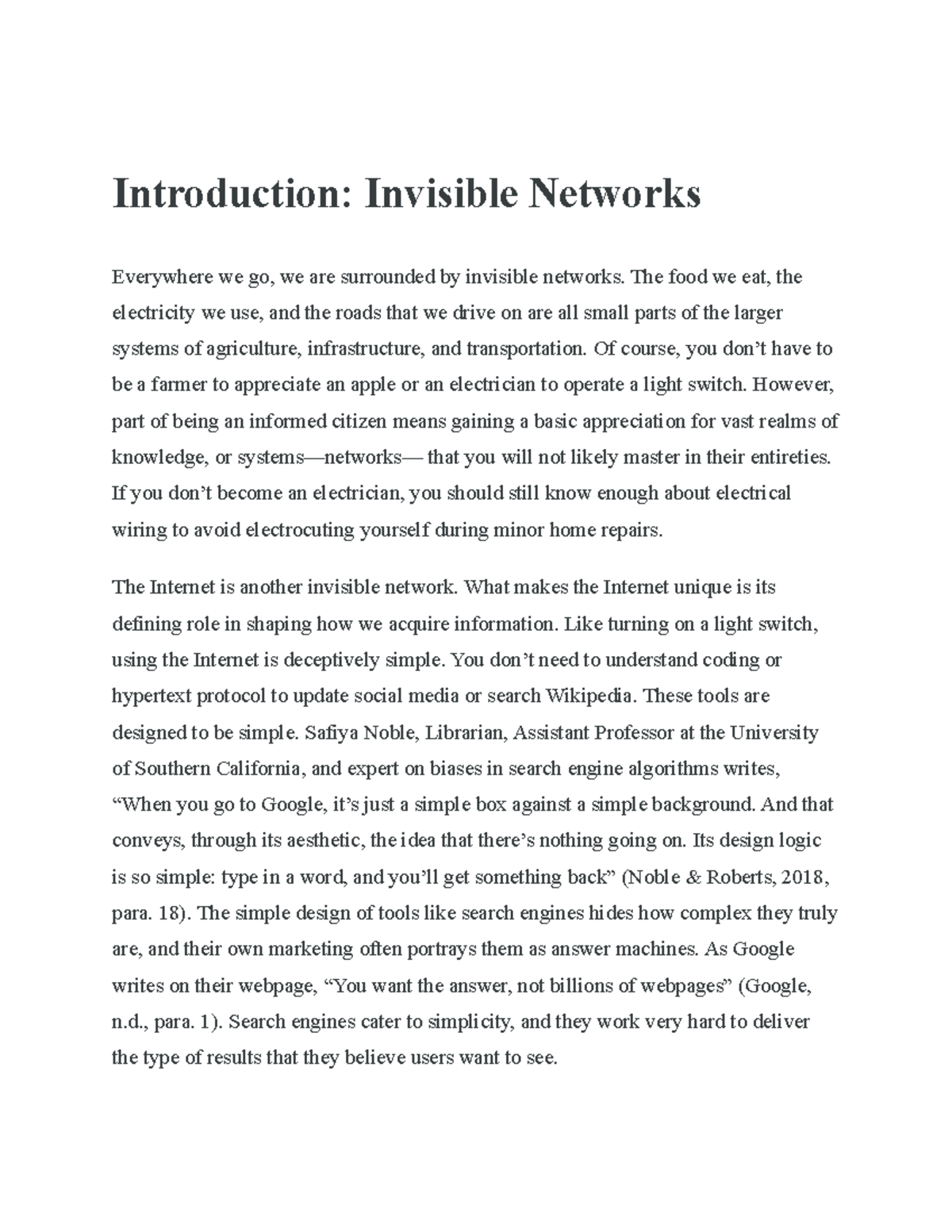 Introduction Invisible Networks - Introduction: Invisible Networks ...
