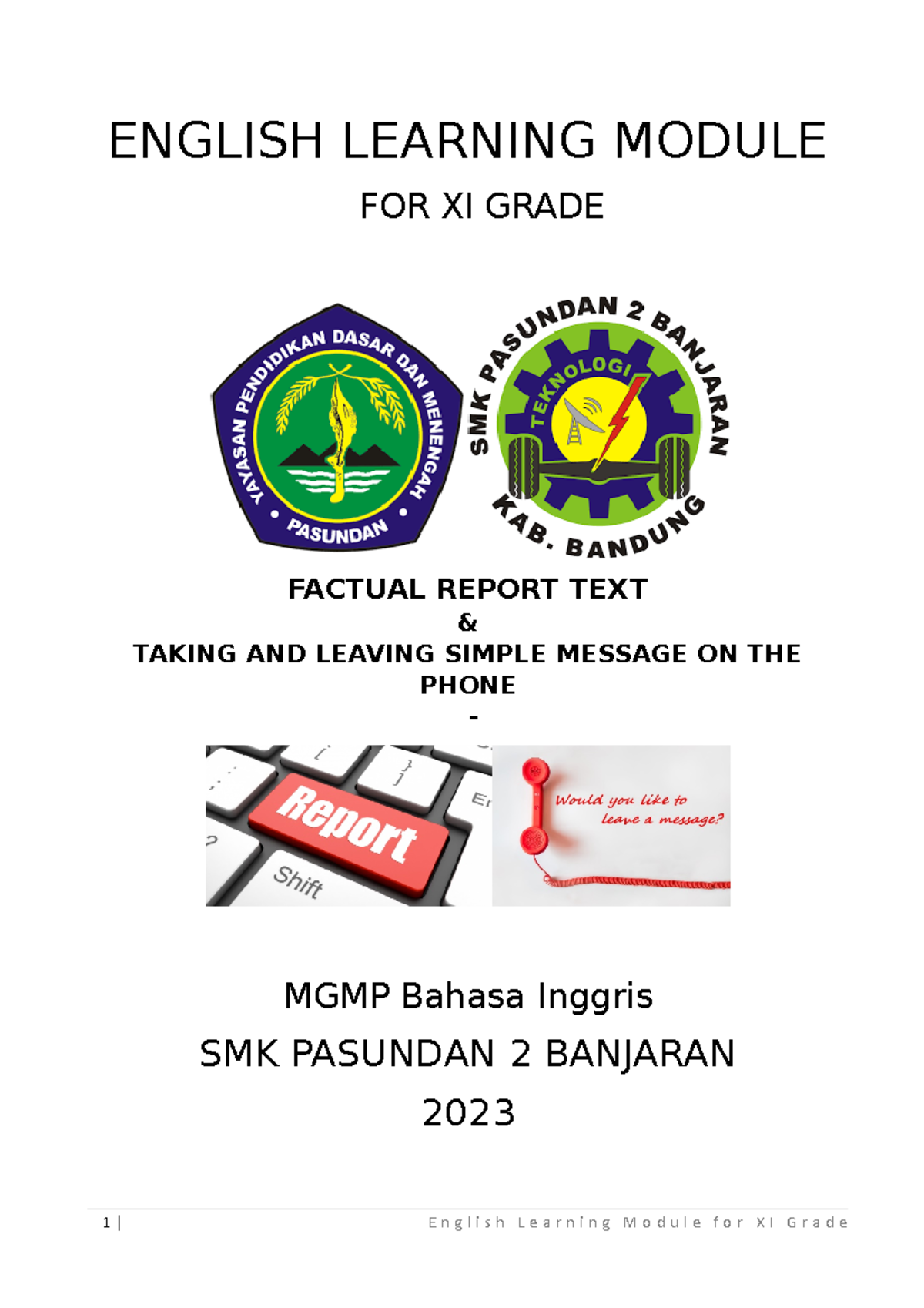 English Learning Module Grade XI Lmoks - ENGLISH LEARNING MODULE FOR XI ...