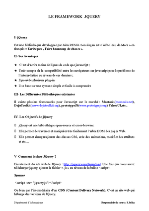 TD 3 Javascript - JAVASCRIPT Fiche TD N° 2 Année : 3ème LMD Option ...
