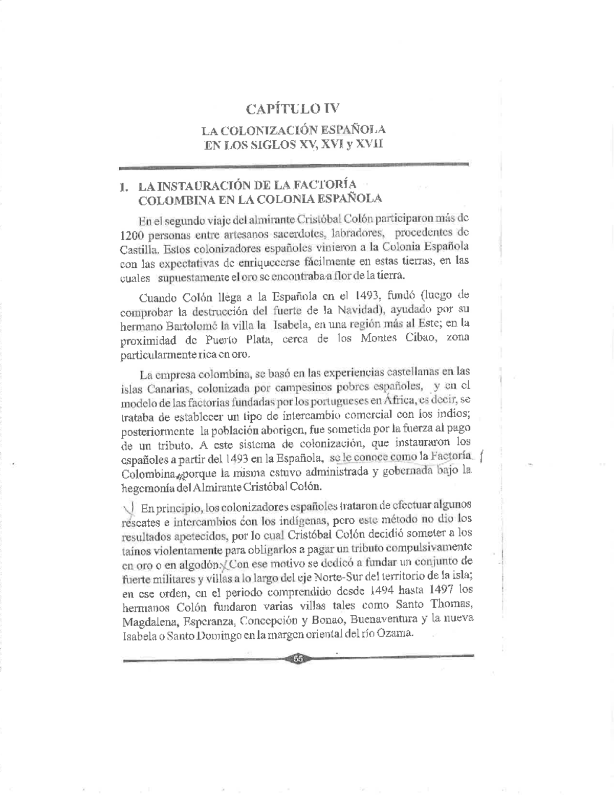 Capítulo IV - La colonización española en los siglos XV, XVI y XVII - CAPÍTULO IV LA ...