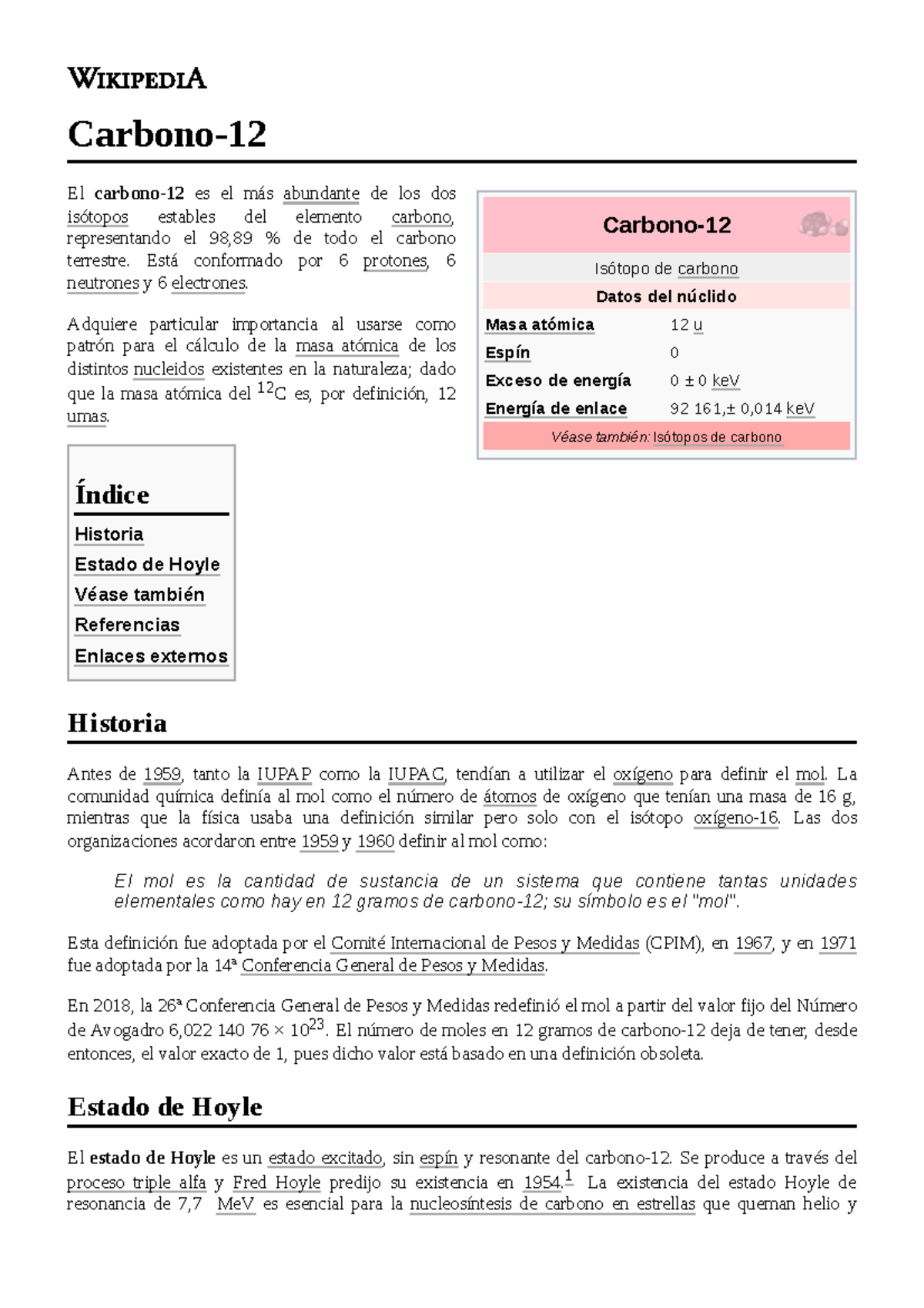 Carbono-12 - bueno - Carbono- Isótopo de carbono Datos del núclido Masa ...
