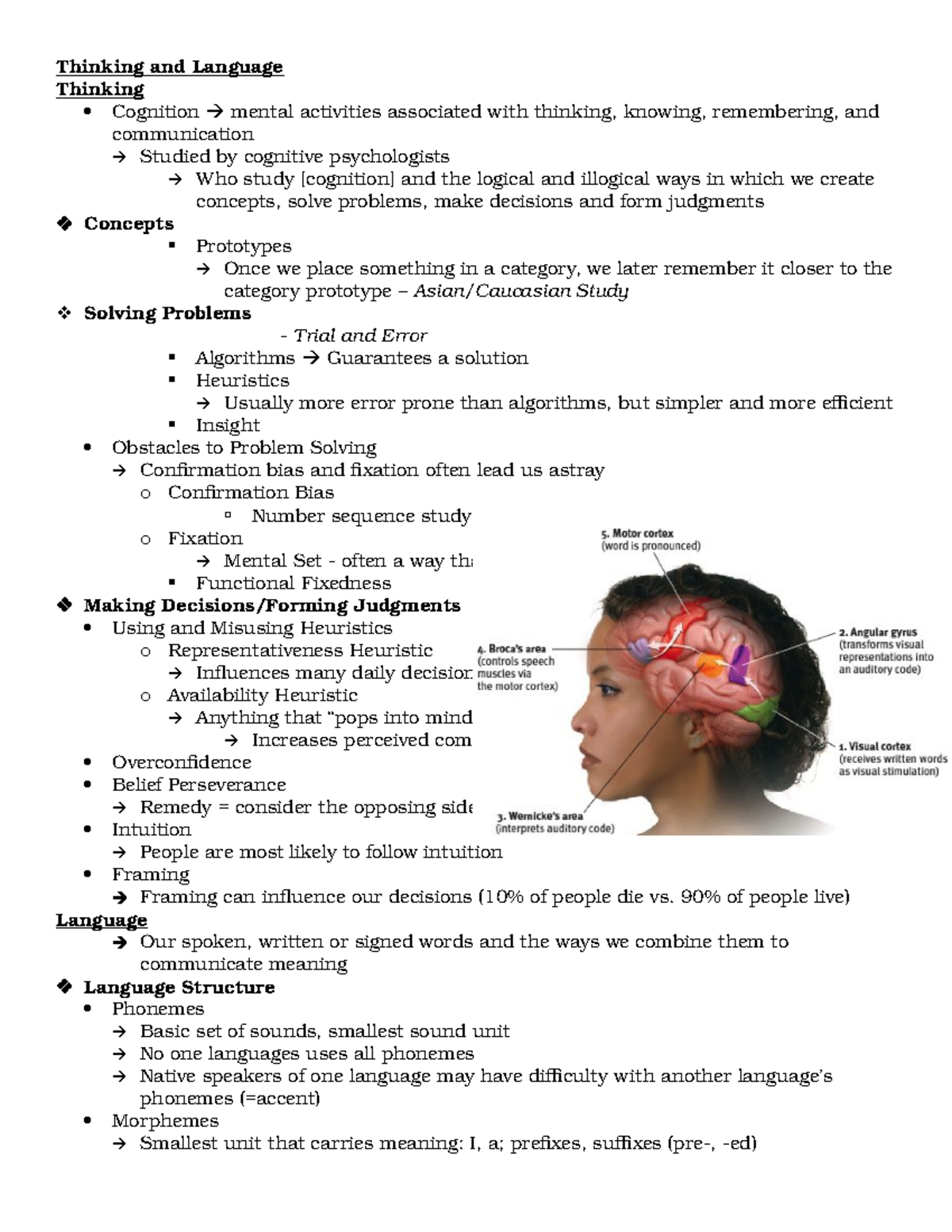 Thinkingand Language-ch9-exam2 - Thinking and Language Thinking ...