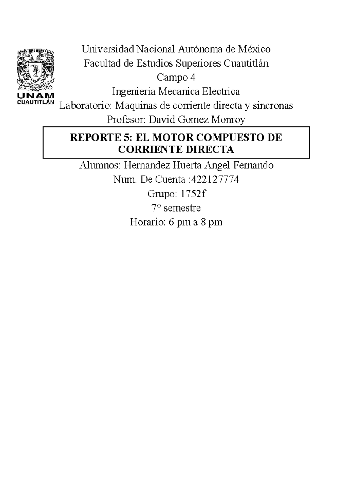 Reporte 5 maq CD - Previo - Universidad Nacional Autónoma de México ...