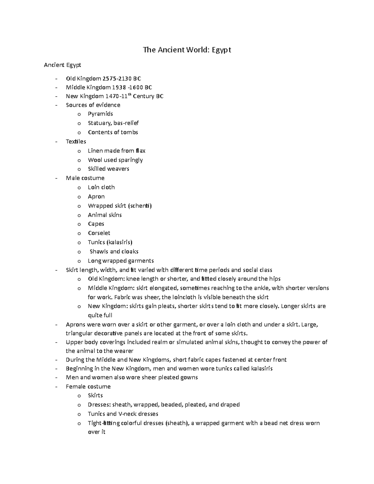 Egypt Notes - The Ancient World: Egypt Ancient Egypt Old Kingdom 2575 ...