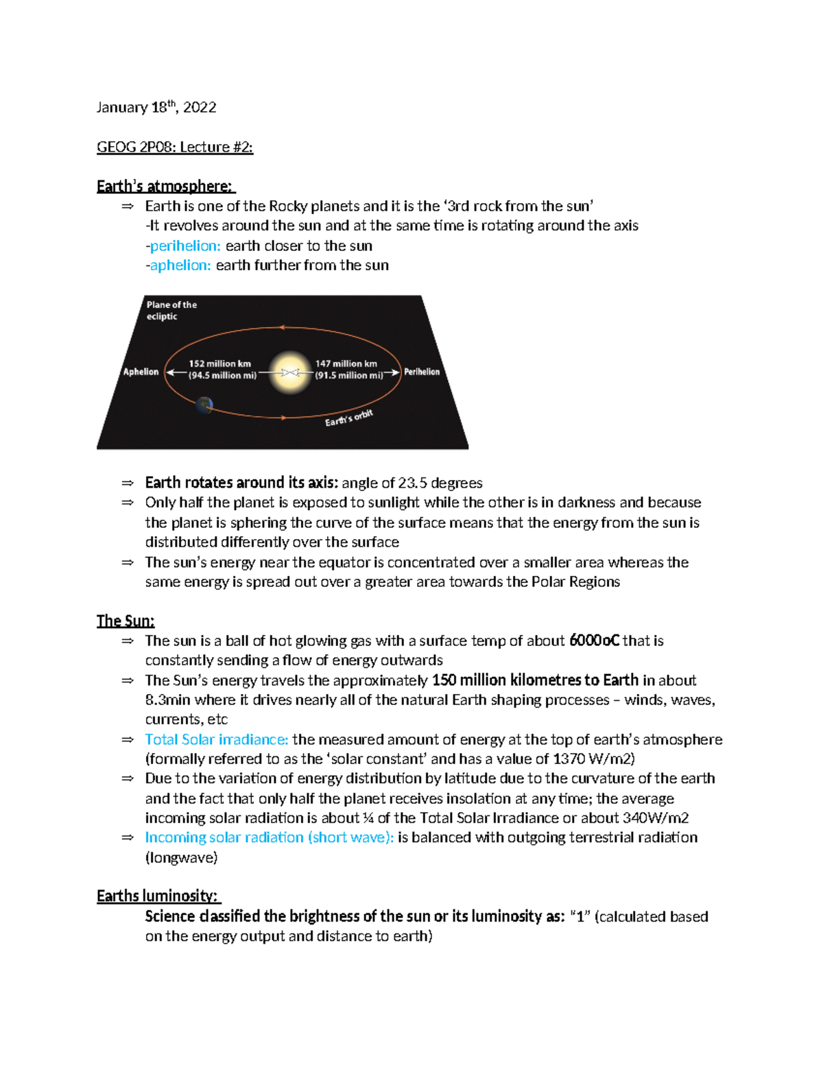 GEOG 2P08 - Lecture #2 - January 18th, 2022 GEOG 2P08: Lecture #2 ...