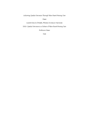 Market Analysis and SWOT - 1 Name Western Governors University D030 ...