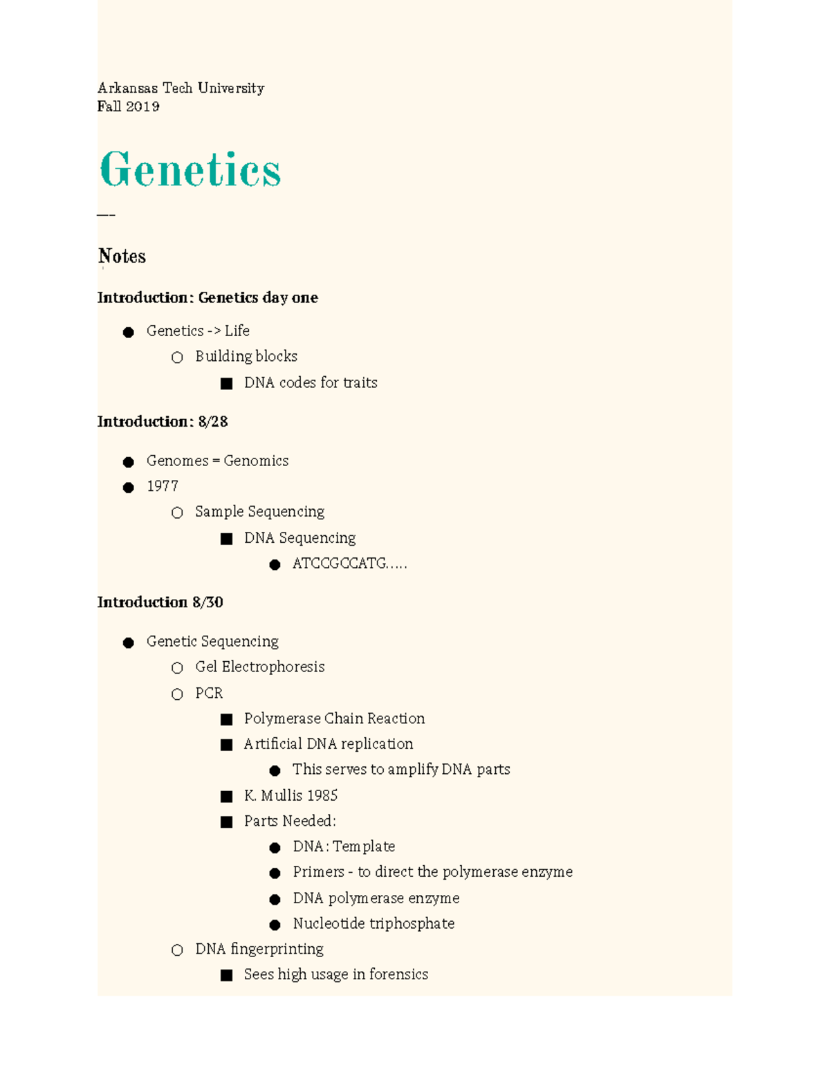 Genetics Notes and Introduction: DNA Sequencing Gene Editing and Gene ...