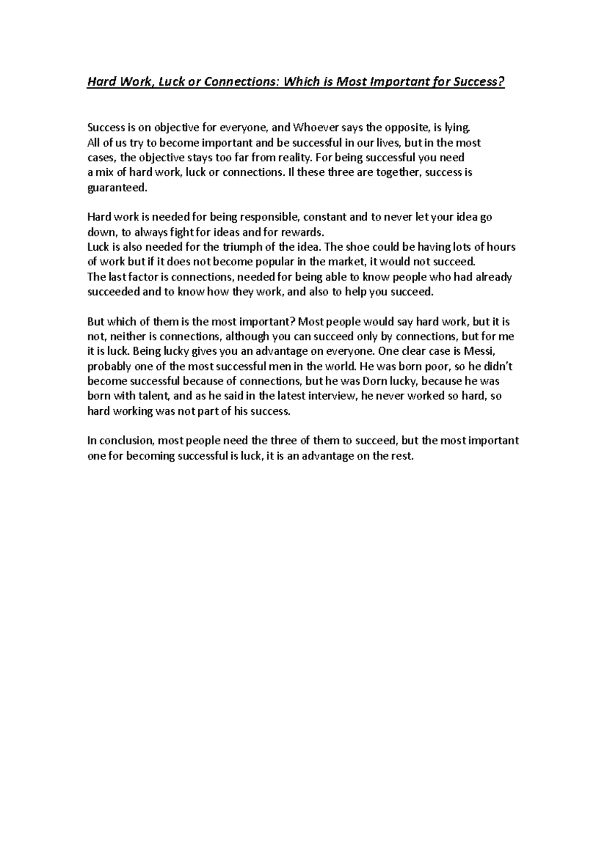 2023-10-30 González - ppp - Hard Work, Luck or Connections: Which is ...