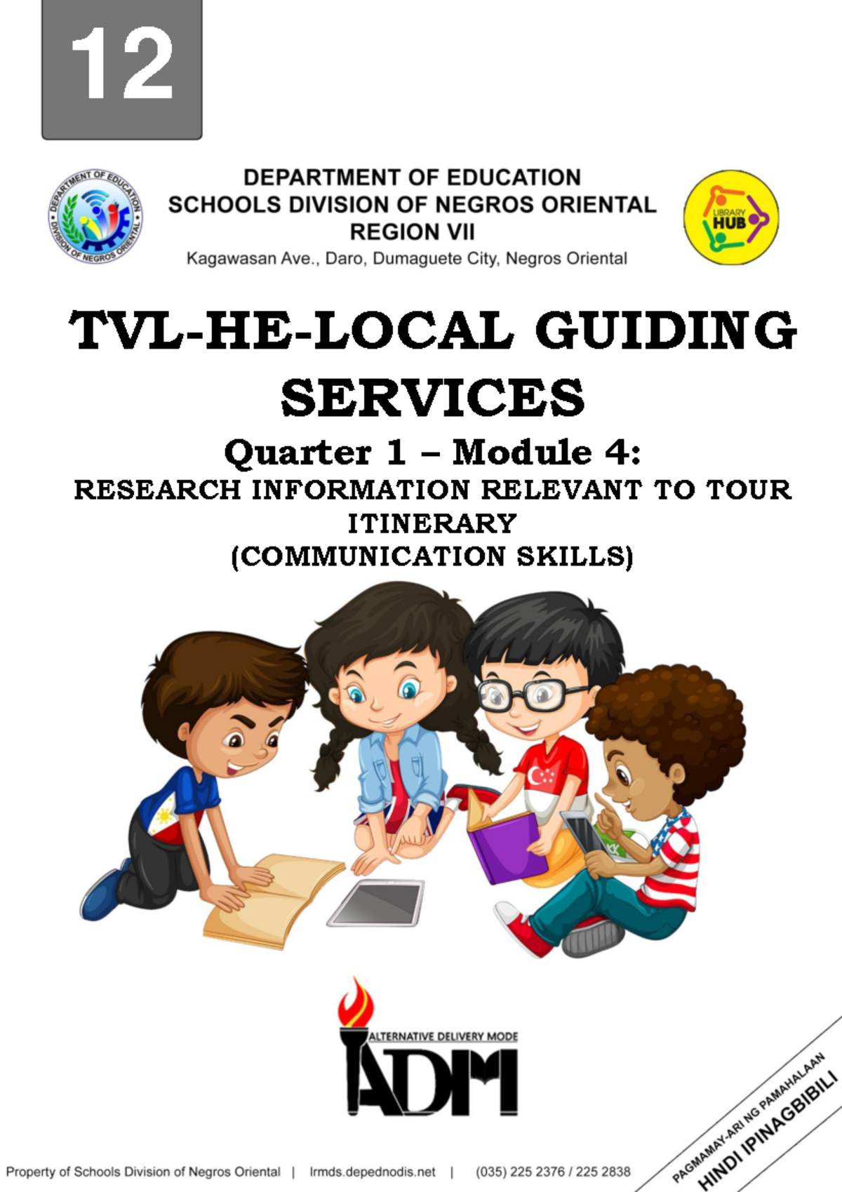 HE Localguiding GR12 Q1 Module 4 for Student - 12 TVL-HE-LOCAL GUIDING ...