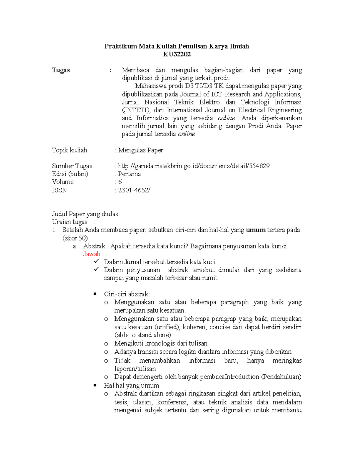 Mengulas-paper - Karya ilmiah dalam mengulas paper - Praktikum Mata ...