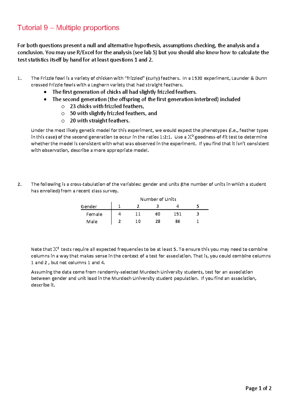 Tutorial 9 - twork - Page 1 of 2 Tutorial 9 – Multiple proportions For ...