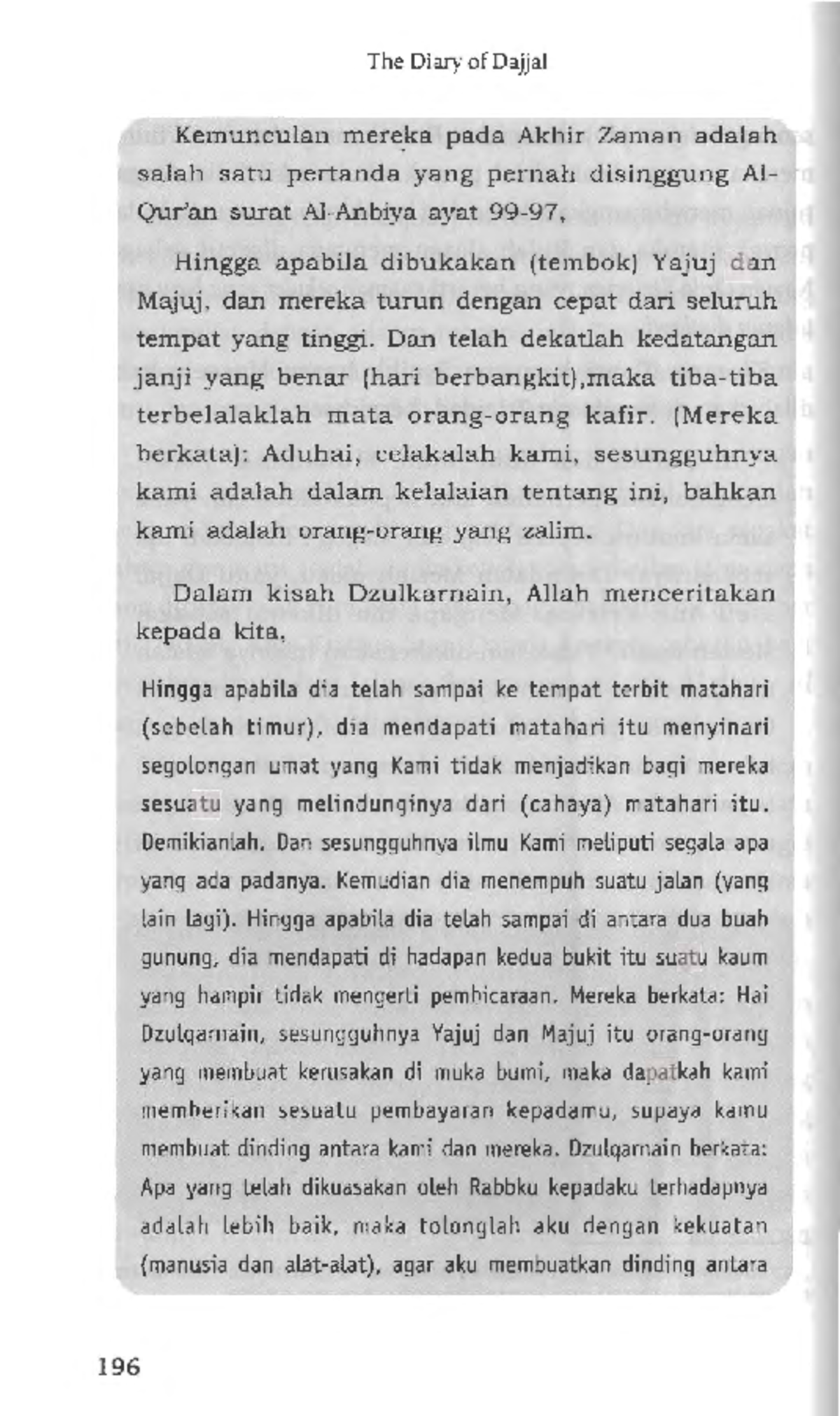 Materi Diary of Dajjal-91 - The Diary of Dajjal Kemunculan mere pada ...