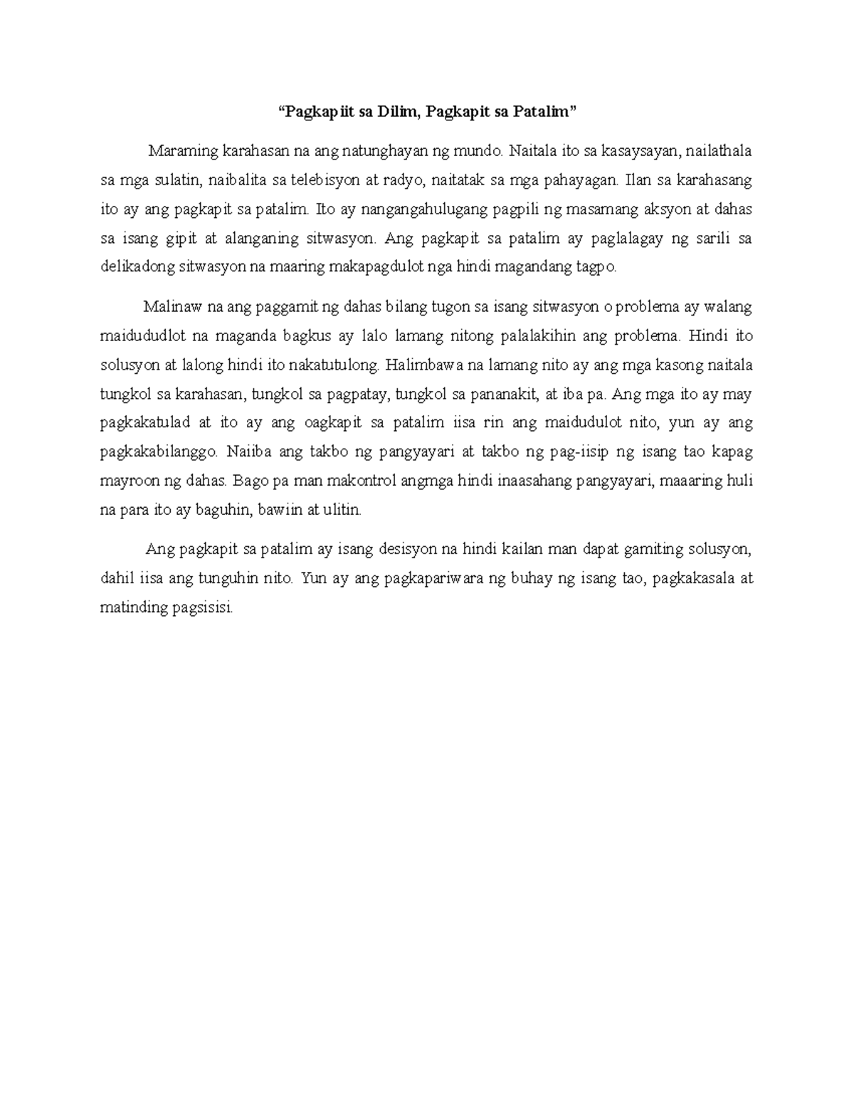 Essay 7 - Nmmnmkgfcvbnnmkk kg. Kmngf jjggnmj hjnn hk hjdhjsbdbd hsksk ...