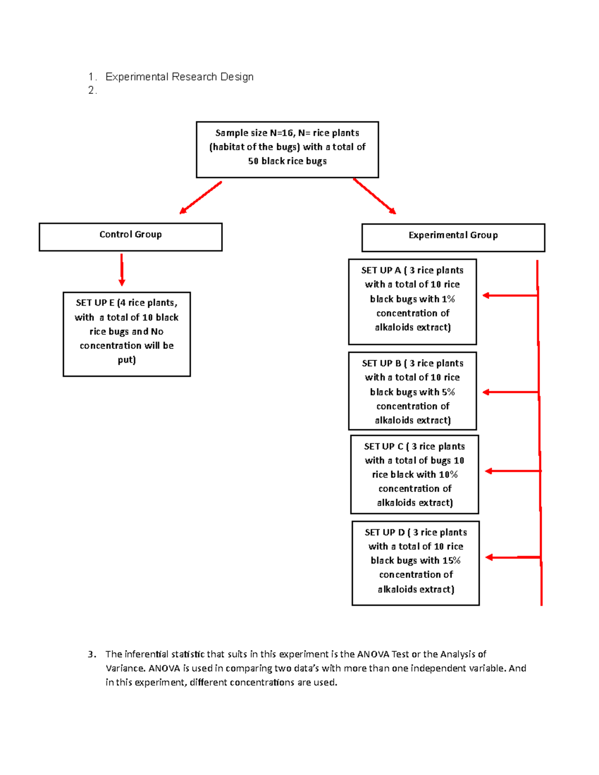 Analysis AND Discussion - Experimental Research Design The inferential ...