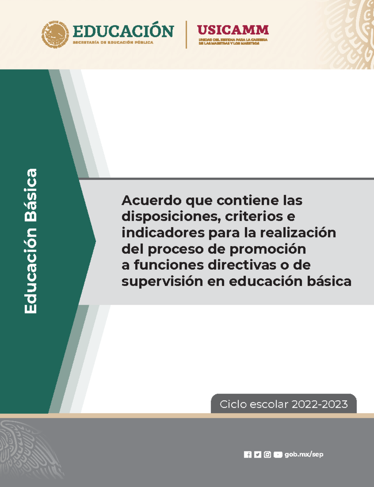 Acuerdo Promocion Vertical EB para USICAM - Ciclo escolar 2022- Acuerdo ...