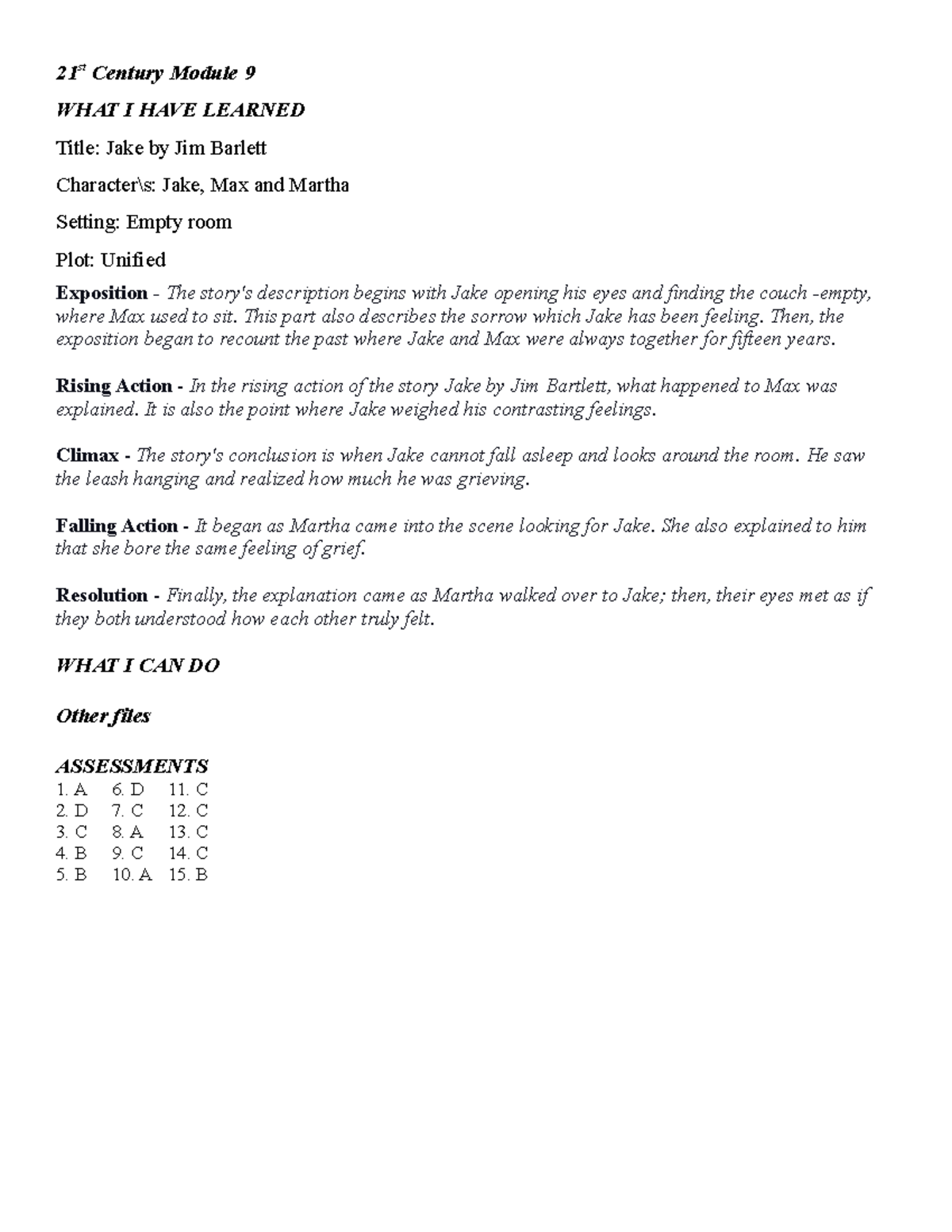 21st Century and Literature quarter 1 - 2 - 21 st Century Module 9 WHAT ...