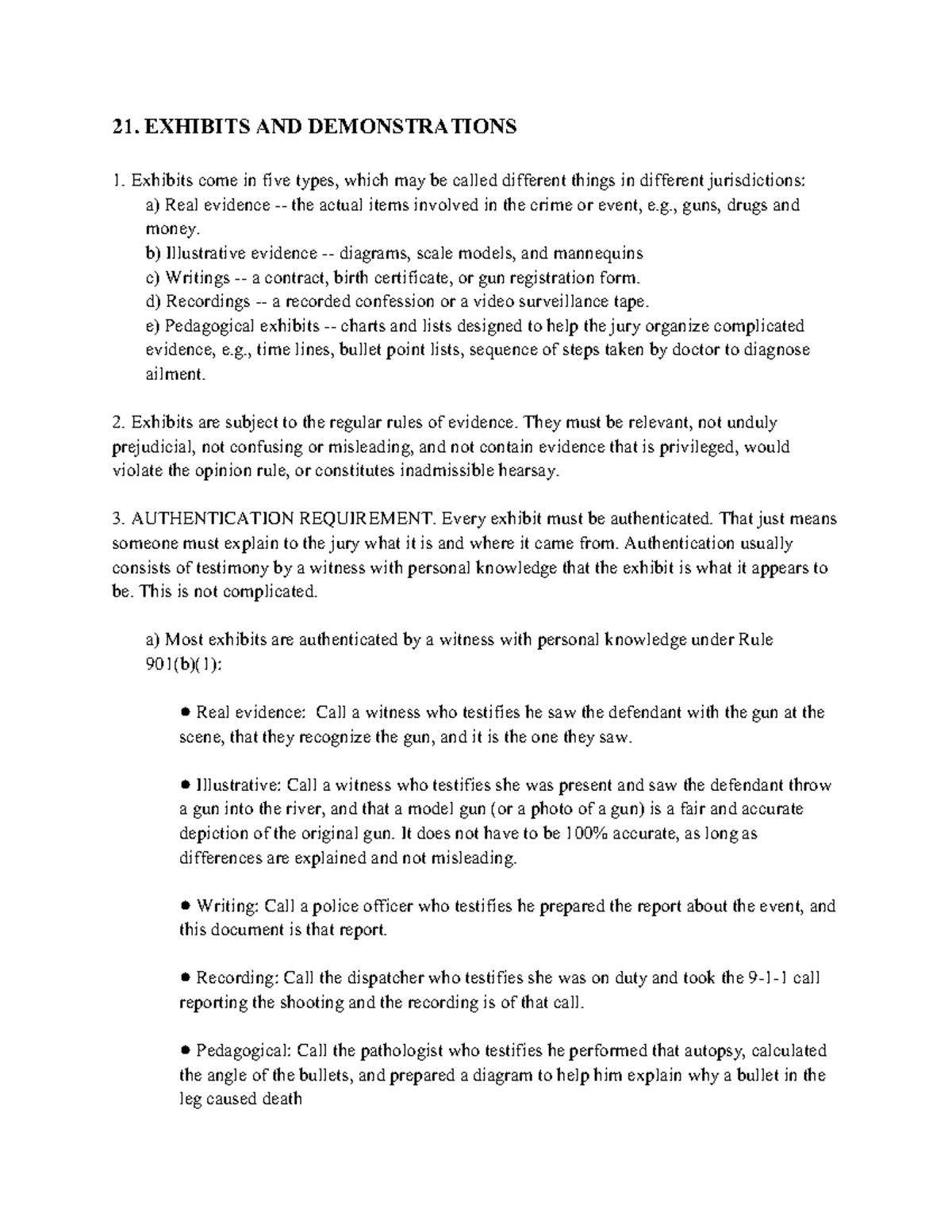 T21 - To have enough knowledge - 21. EXHIBITS AND DEMONSTRATIONS ...