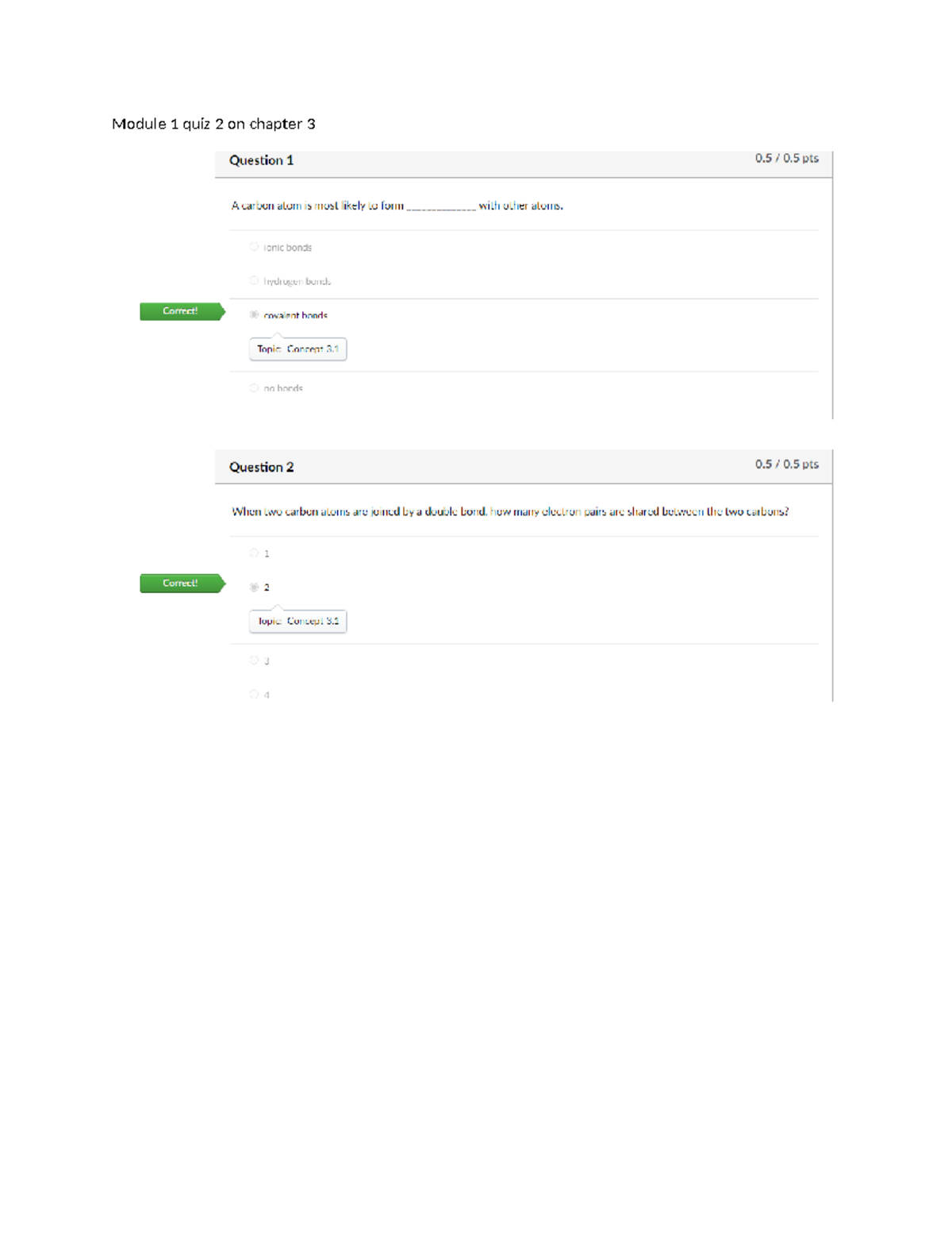 Module 1 Quiz 2: Chapter 3 Review Questions - Module 1 quiz 2 on chapter 3 Question 1 0 0 pts A ...