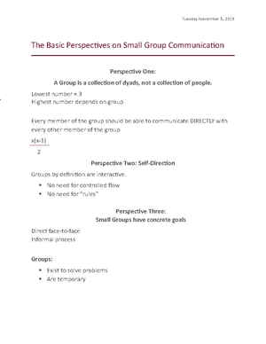 Communication Notes Chapter 2 - COMMUNICATION NOTES- CHAPTER 2 ...