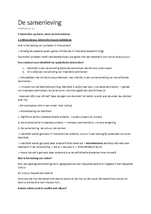 Samenleving samenvatting - De samenleving 1 de mens en de samenleving ...