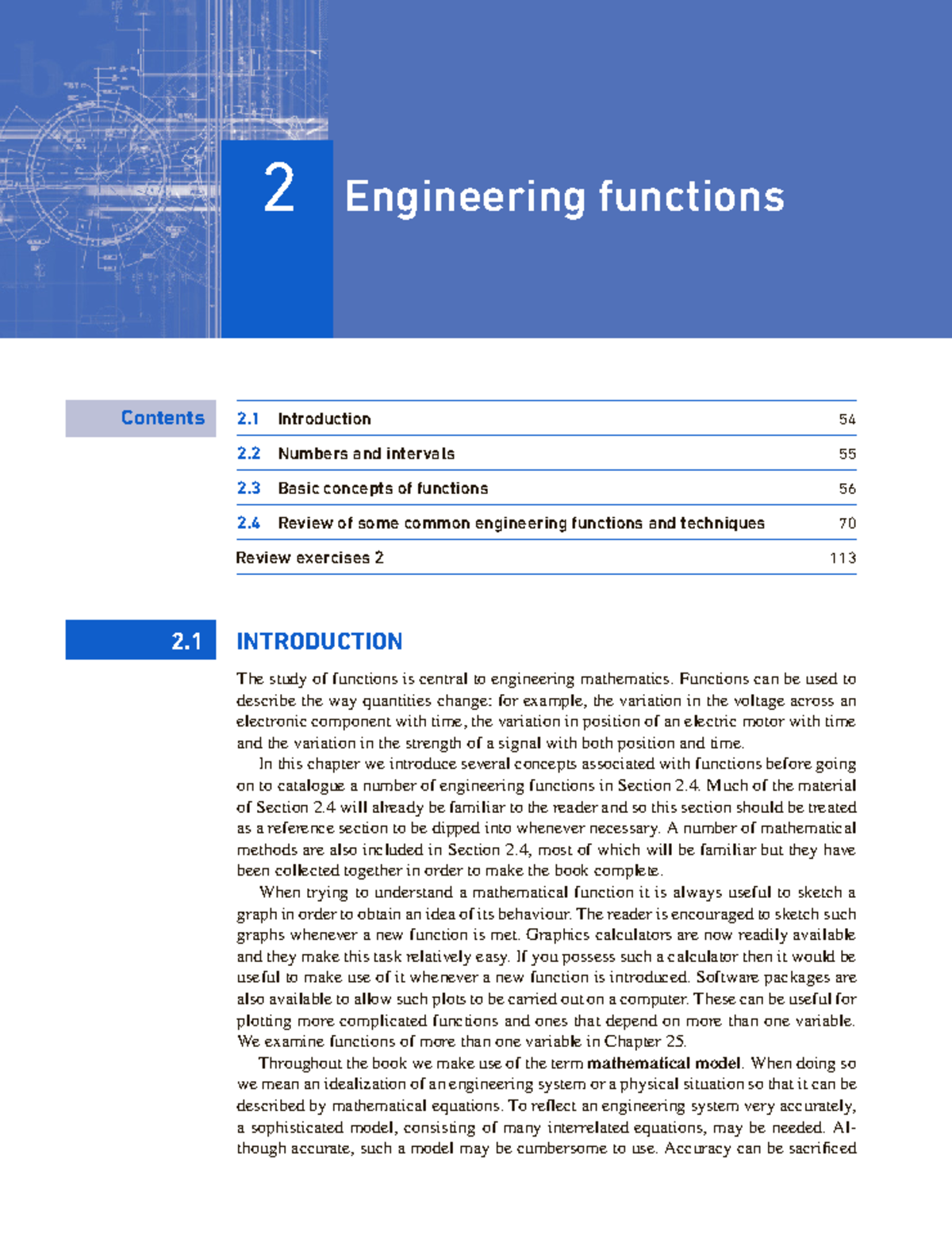 Matematika Teknik BAB 2 Fungsi Rekayasa - 2 Engineering functions Contents 2 Introduction 54 2 ...